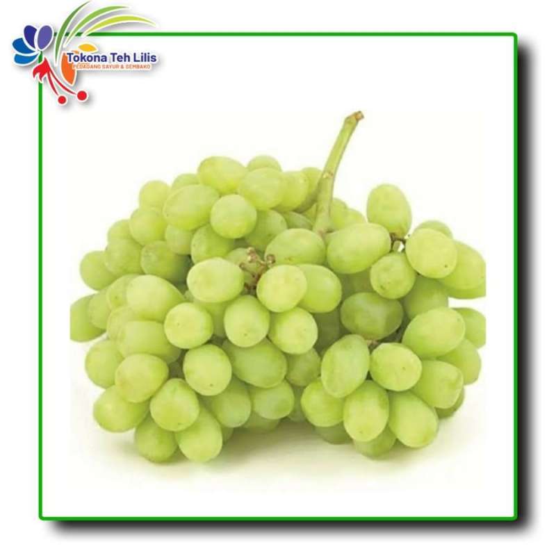 Jual Buah Anggur Hijau 500 gr Halal di Seller Tokona teh lilis ...