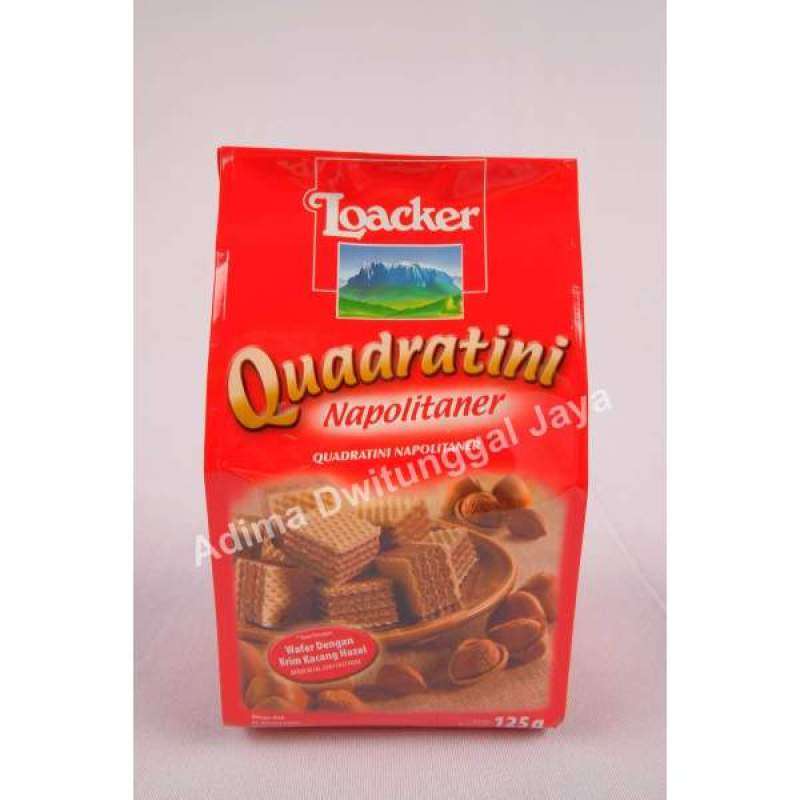Jual Loacker Quadratini Napolitaner / Wafer Loacker Napolitaner 125 gr ...