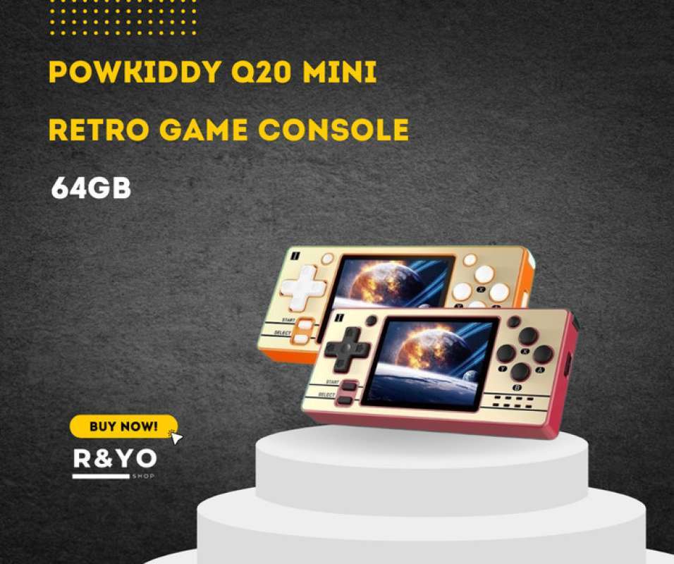Promo Game Nostalgia Jadul POWKIDDY Q20 MINI - Retro Handheld Console ...