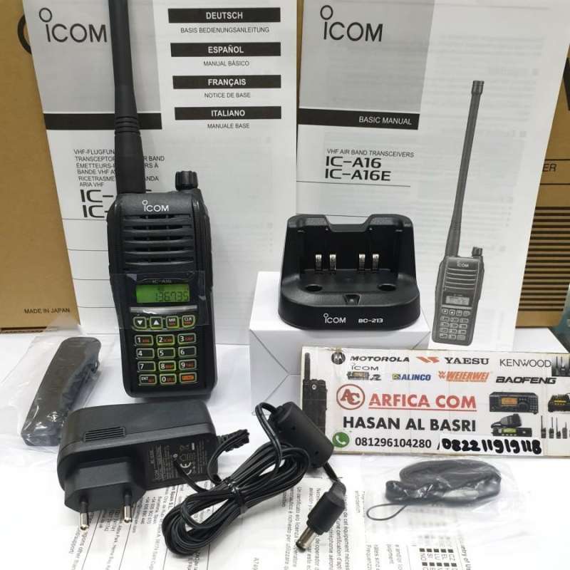 Jual HT AIRBAND ICOM IC-A16 VHF - HT ICOM IC A16 ORIGINAL VHF MURAH di ...