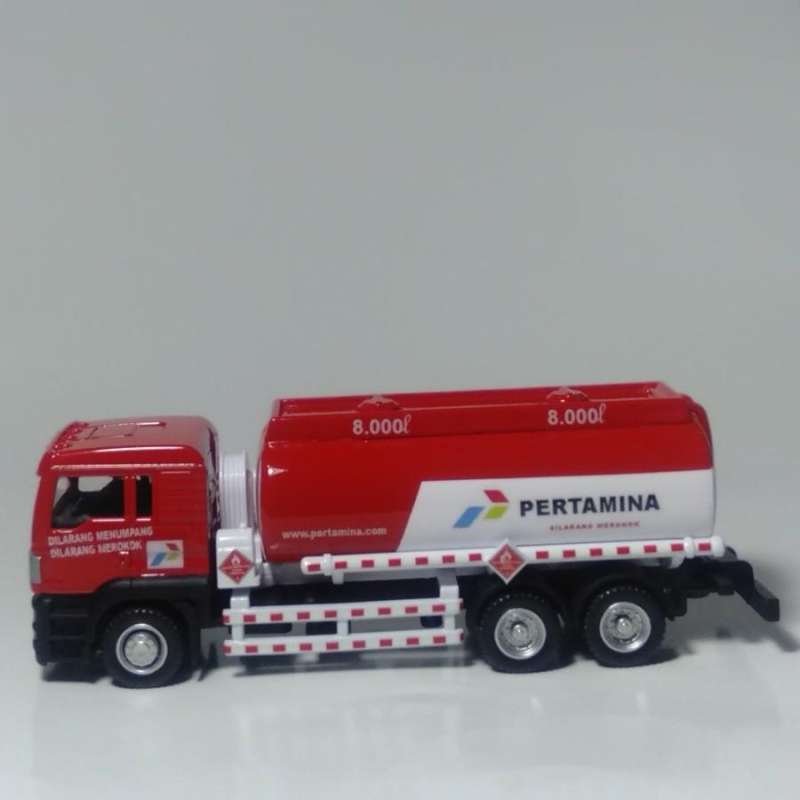 Jual Diecast Miniatur Truck Tanki Scania Custom Pertamina Merah Skala 1 ...
