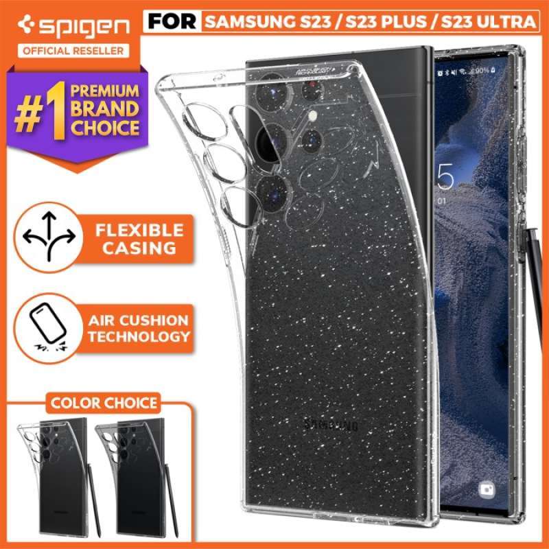 Jual Case Samsung Galaxy S23 Ultra Plus Spigen Liquid Crystal Clear ...