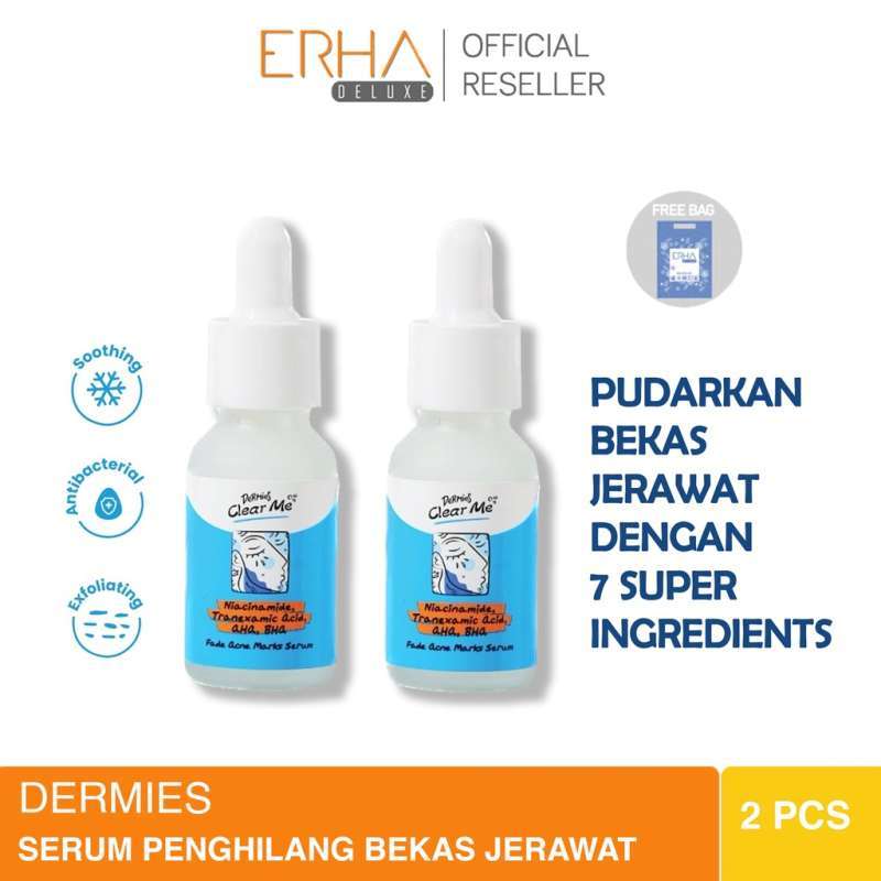 Promo Dermies Clear Me Fade Acne Marks Serum (x2) - Serum Anti Acne ...