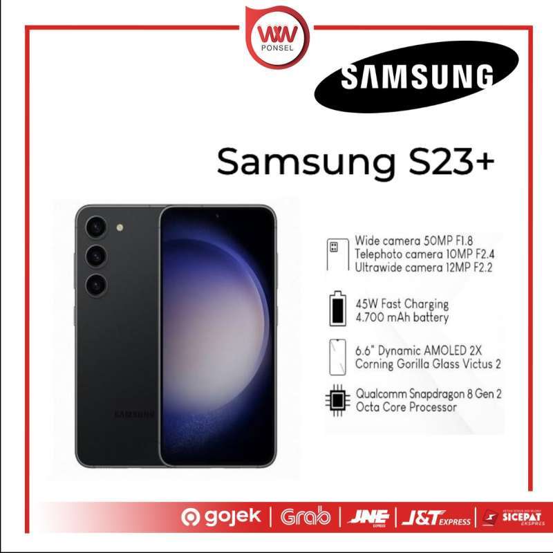 Jual Hp Samsung S23+ Ram 8GB Internal 512GB Garansi Resmi - Black di ...