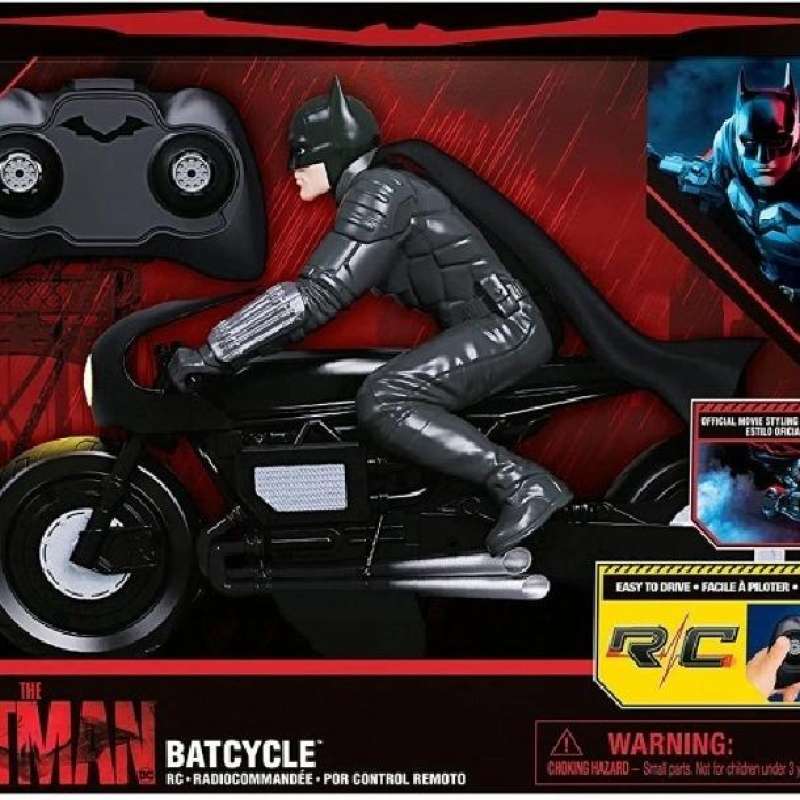 Jual Dc Comics The Batman Batcycle Rc With Batman Rider Action Figure ...