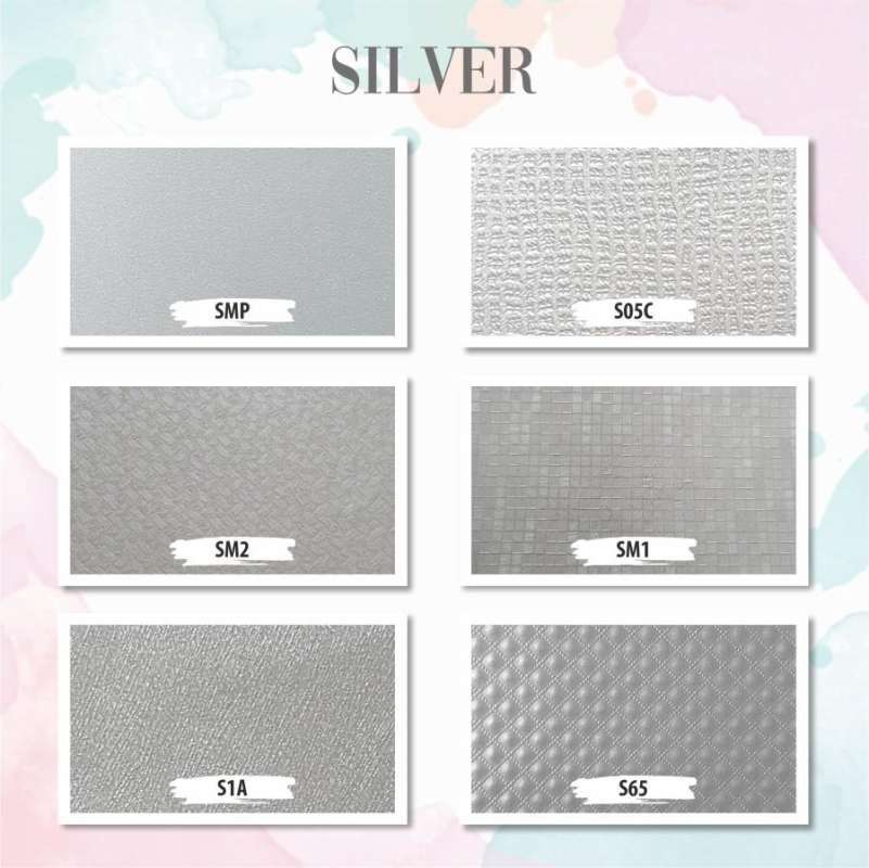 Jual Tekstur Kertas Premium - Silver di Seller marshmallow stationery ...