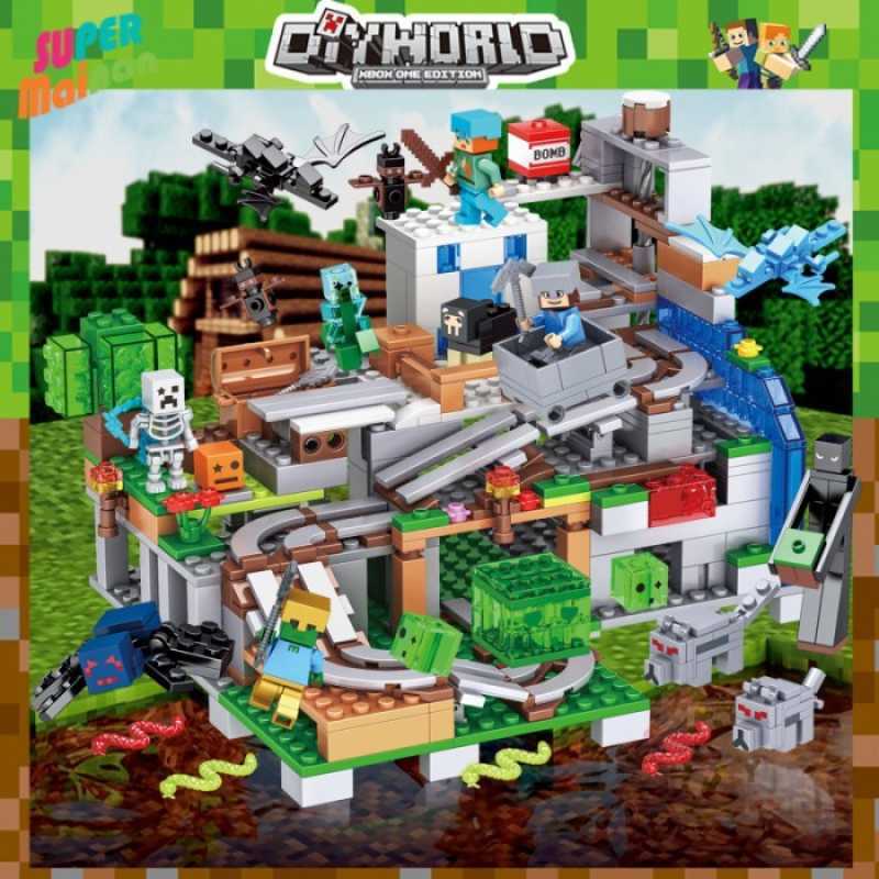 Promo Mainan Lego Minicraft Minecraft My World Balok Kayu Edukasi Anak ...