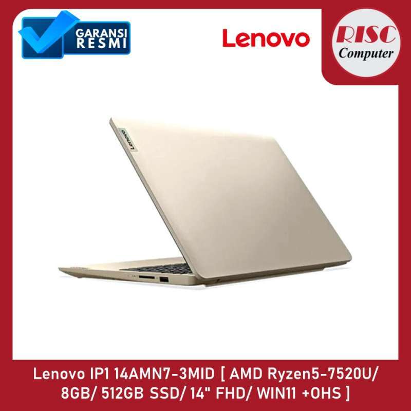 Jual Lenovo IP1 14AMN7-3MID [ AMD Ryzen5-7520U/ 8GB/ 512GB SSD/ 14 FHD ...
