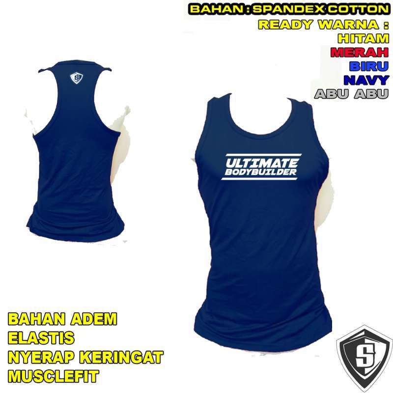 Promo SInglet WOrkout olahraga fitness gym ultimate bodybuilder Diskon ...