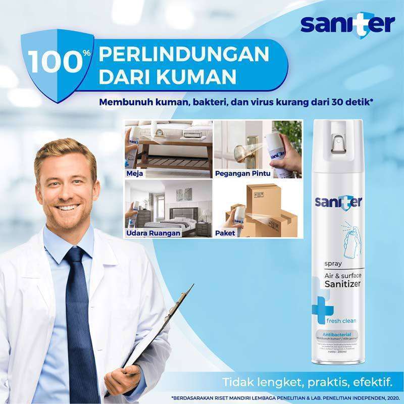 Jual Saniter Air & Surface Sanitizer Spray Aerosol Penyemprot ...