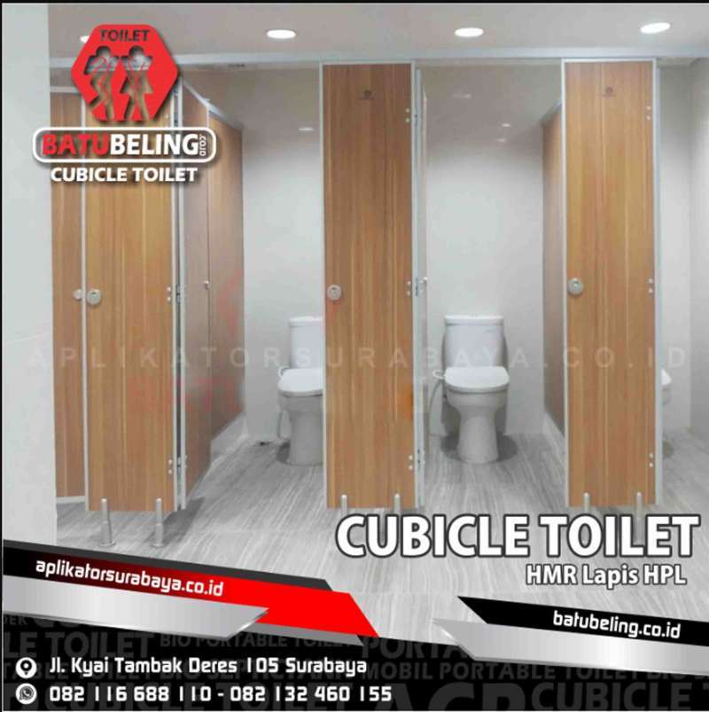 Jual Cubicle Toilet HMR Lapis HPL WC Kubikal Kamar Mandi Kloset Duduk ...