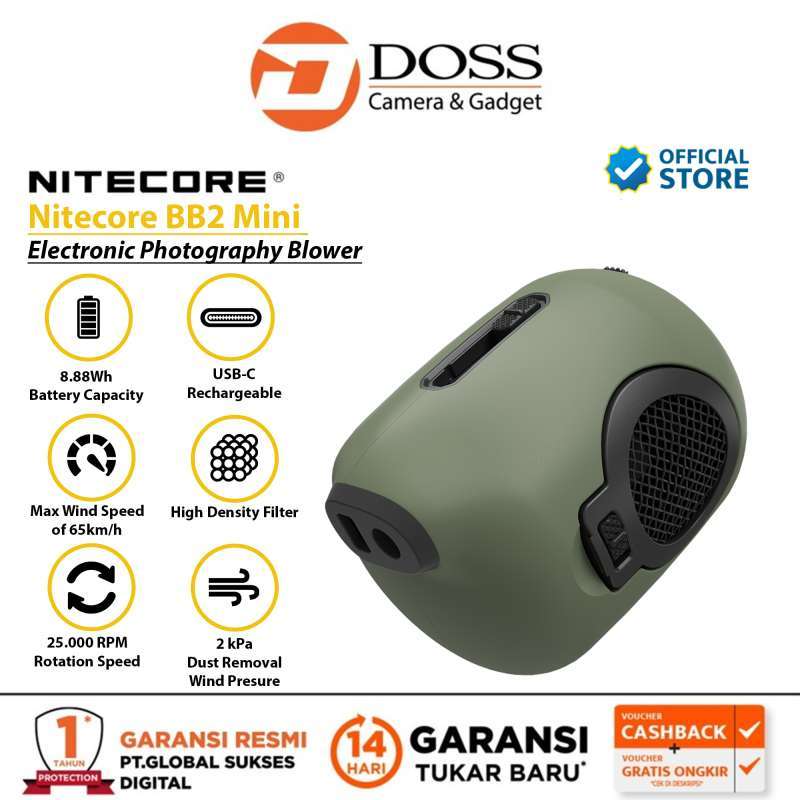 Jual Nitecore BB2 Mini Electronic Photography Blower for Kamera di ...