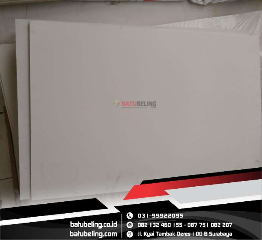 Jual PVC Board Tebal 3mm Ukuran 60 x 120 cm, 60 x 60 cm, 40 x 60 cm Standard Ivory - 60 X 120 Cm ...