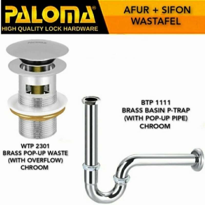 Promo Afur Set Siphon Paloma Wtp 2301 + Btp 1111 Pembuangan Air ...