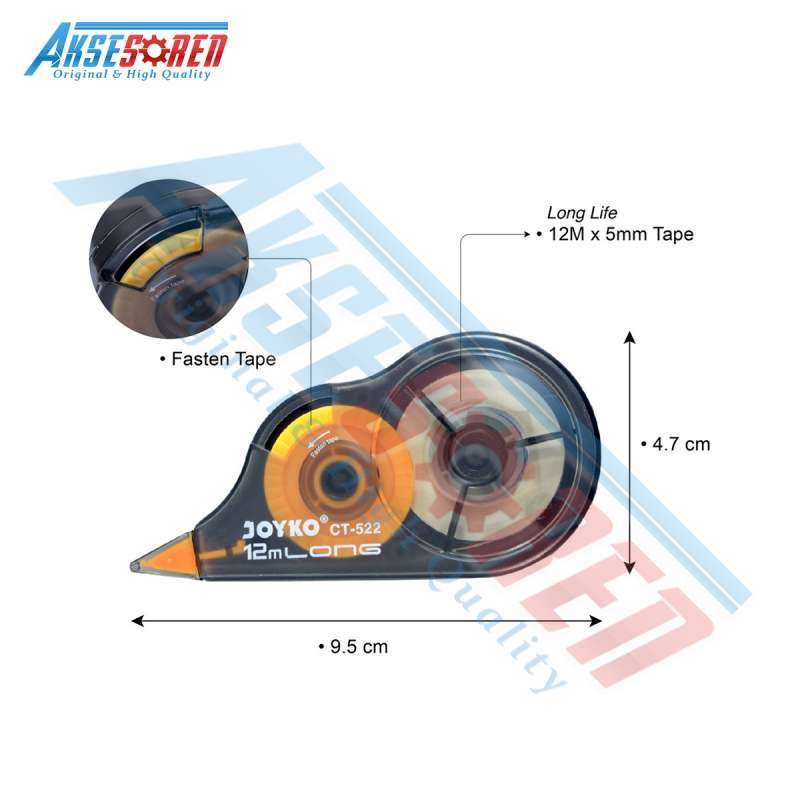 Jual Aksesoren Tipe X Kertas Pita Koreksi Joyko Ct-522-02 [isi 2 Pcs ...