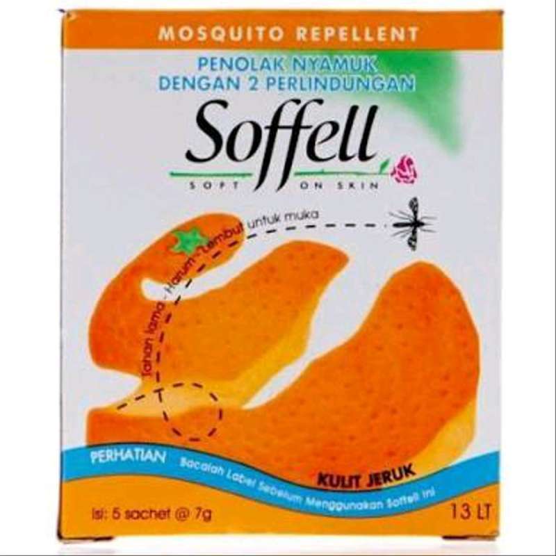 Jual SOFFEL Anti Nyamuk Sachet Wangi Kulit Jeruk [1 bal/12rcg/12sch] di ...
