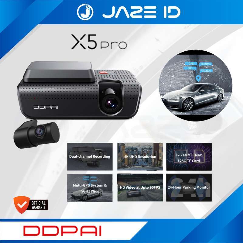 Jual DDPAI Dash Cam X5 Pro 4K Car DVR Mobil GPS ADAS Kamera Camera di Seller JAZE ID - Tlogosari ...