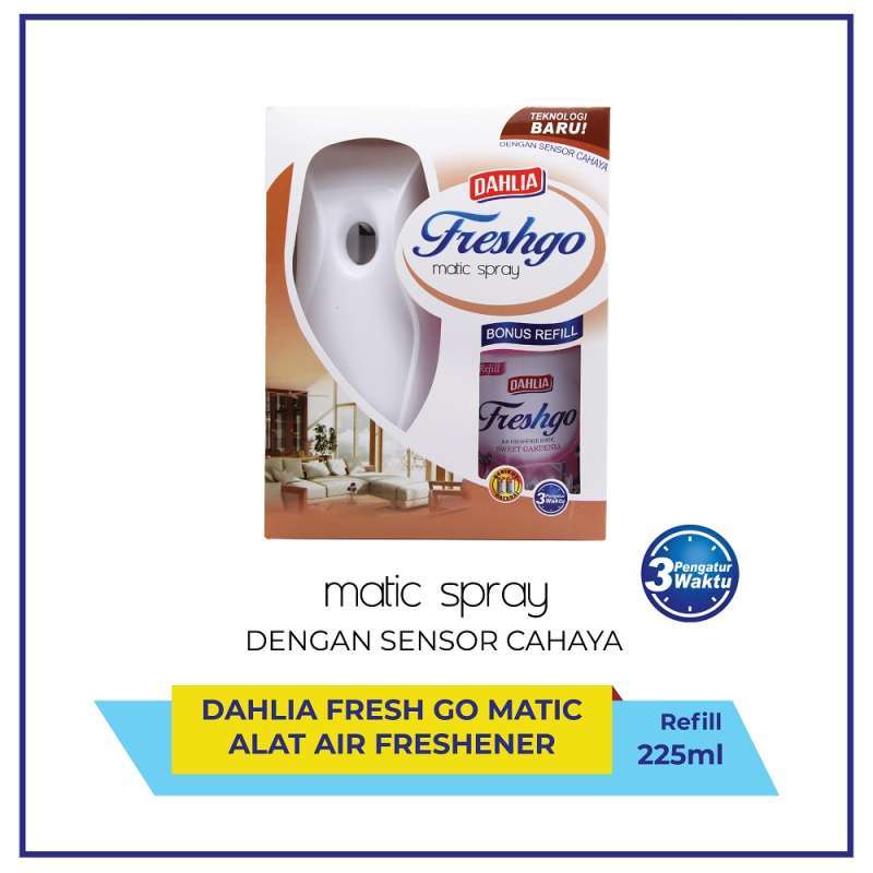 Jual Dahlia Freshgo Matic Spray Pengharum Ruangan Otomatis + Refill ...