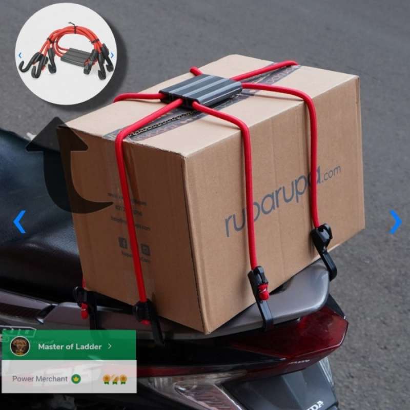 Jual HEBE Tali pengikat Barang / Cargo Net Di Motor atau Box M010 ...