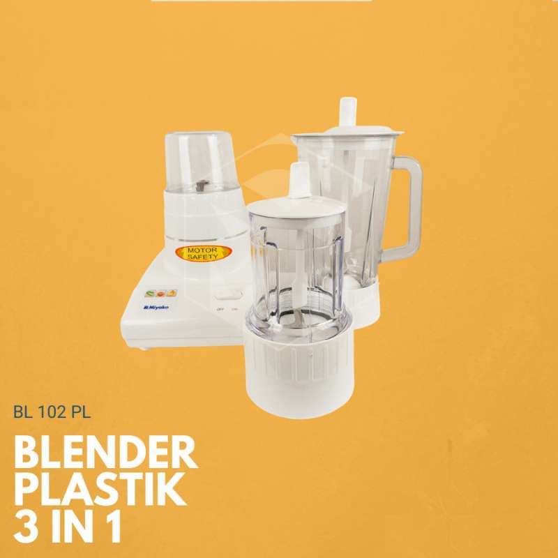 Jual Miyako - BL 102 PL Blender Plastik 1L 3in1 200W di Seller JEWS ...