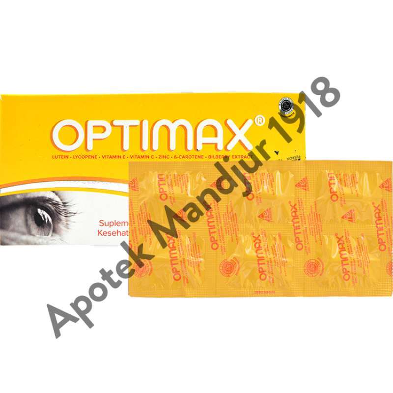 Jual Optimax 6 Kaplet - Vitamin dan Suplemen Kesehatan Mata di Seller Apotek Mandjur Official ...