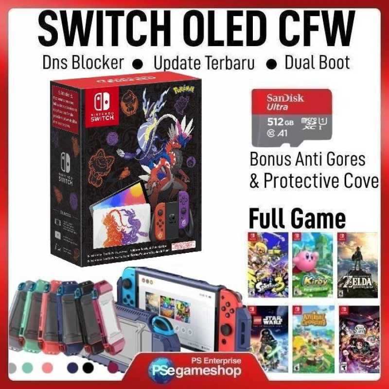 Jual (tukar Tambah Console) Nintendo Switch Oled Cfw Full Game - Splatoon 512gb - Pokemon 512gb ...