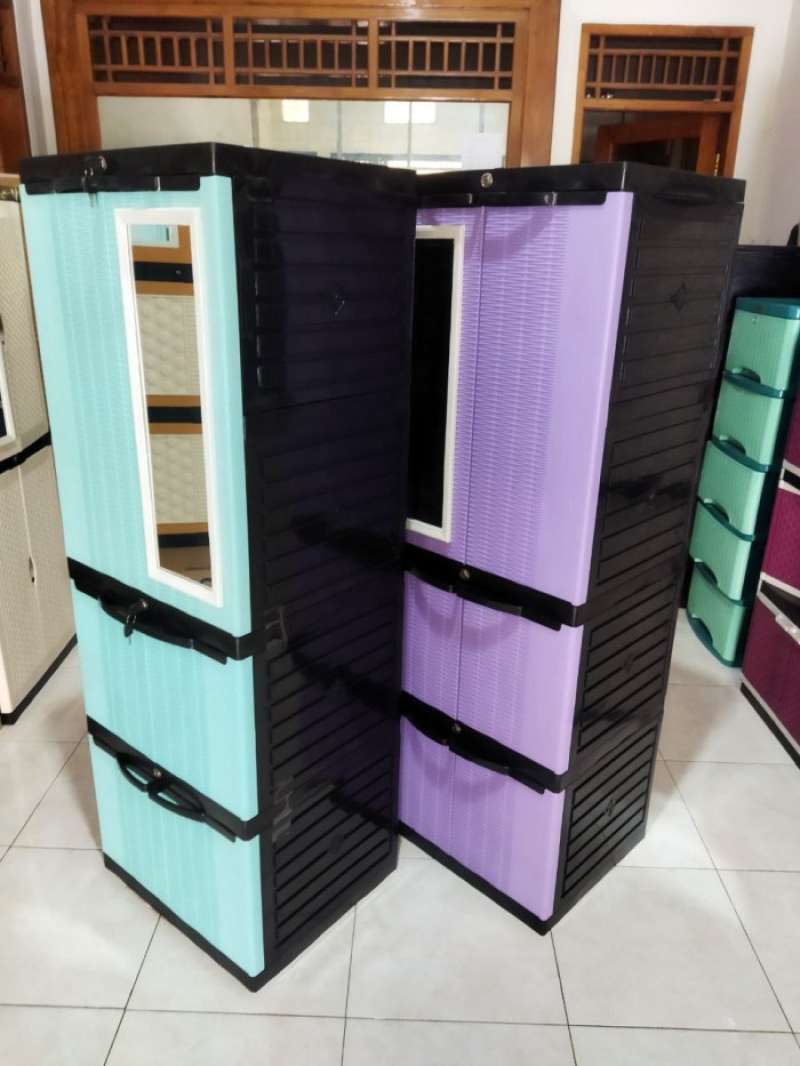 Jual Lemari Plastik Serbaguna Mizu Mini Mix Susun 4 Di Seller Omnia ...
