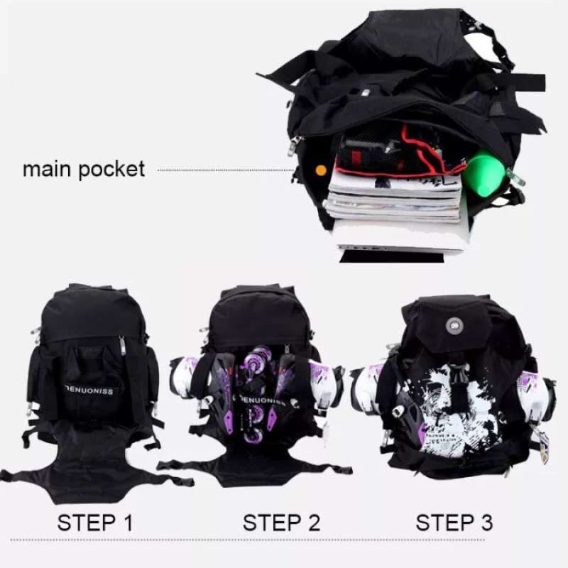 Promo Tas Inline Skate Sepatu Roda Backpack Pro Original Denuoniss ...