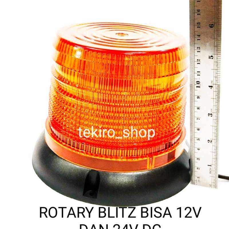 Promo rotary lamp model LED STROBO warning light bisa baut dan magnet ...
