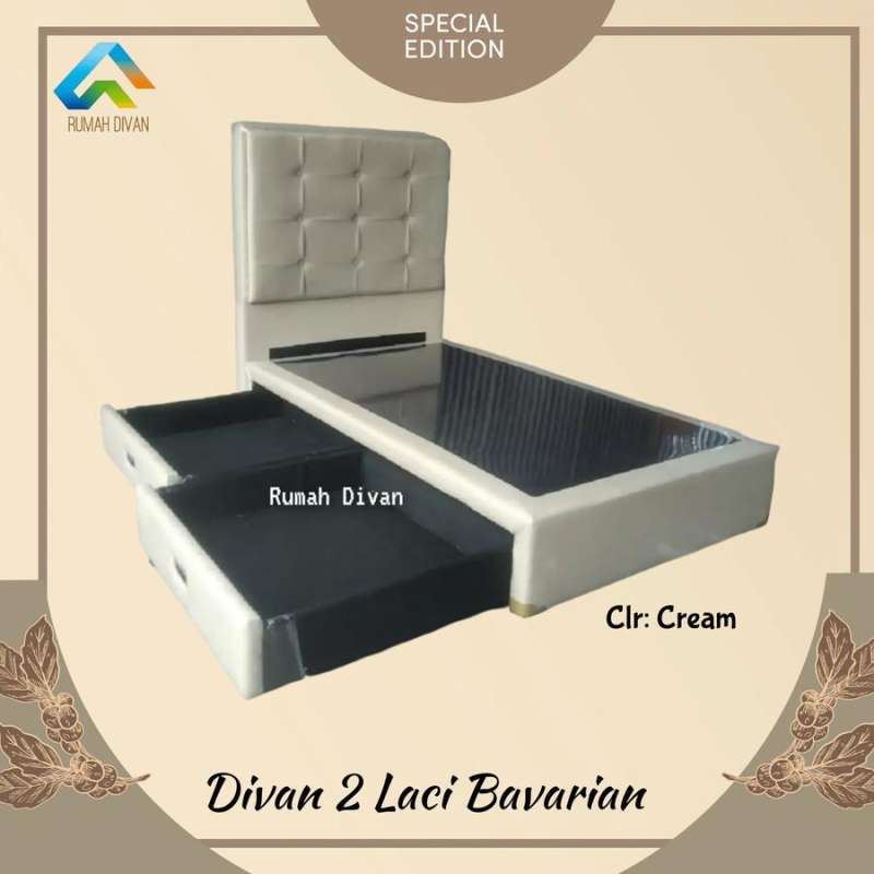 Jual RUMAH DIVAN DIPAN TEMPAT TIDUR MODEL SANDARAN BAVARIAN 2 LACI ALAS ...