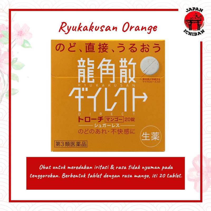 Jual Ryukakusan Direct Orange Original Jepang (Tablet hisap utk ...