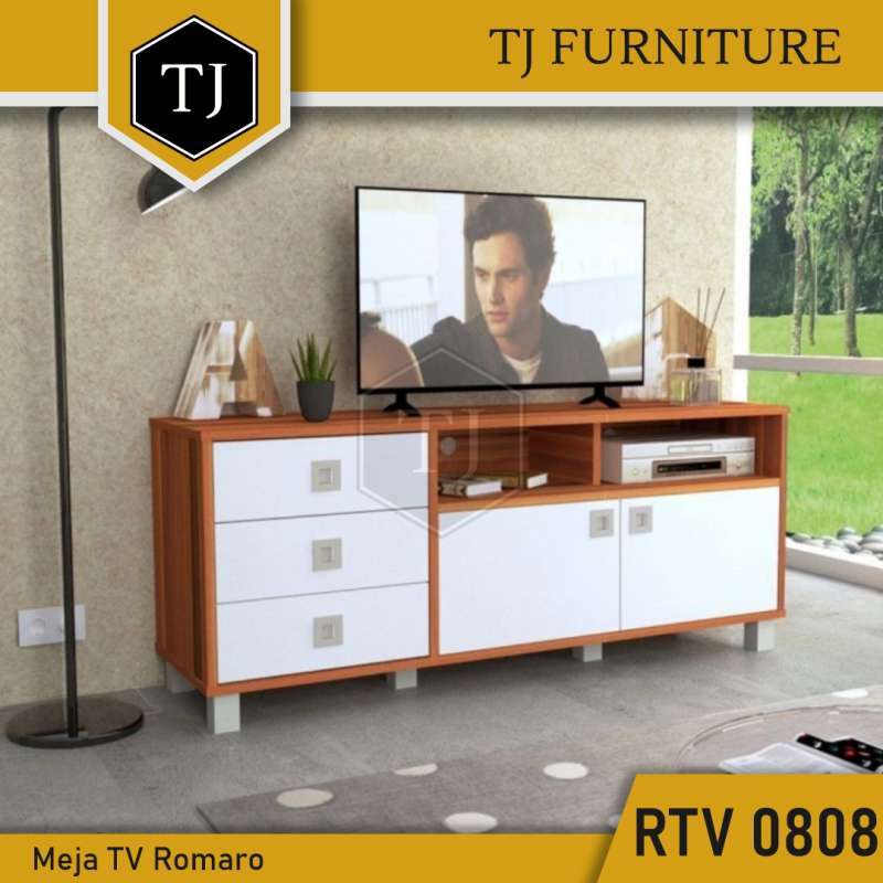 Jual Romaro Meja TV RTV 0808 Bufet TV Rak TV di Seller TJ.FURNITURE Official Store - Baros, Kota ...