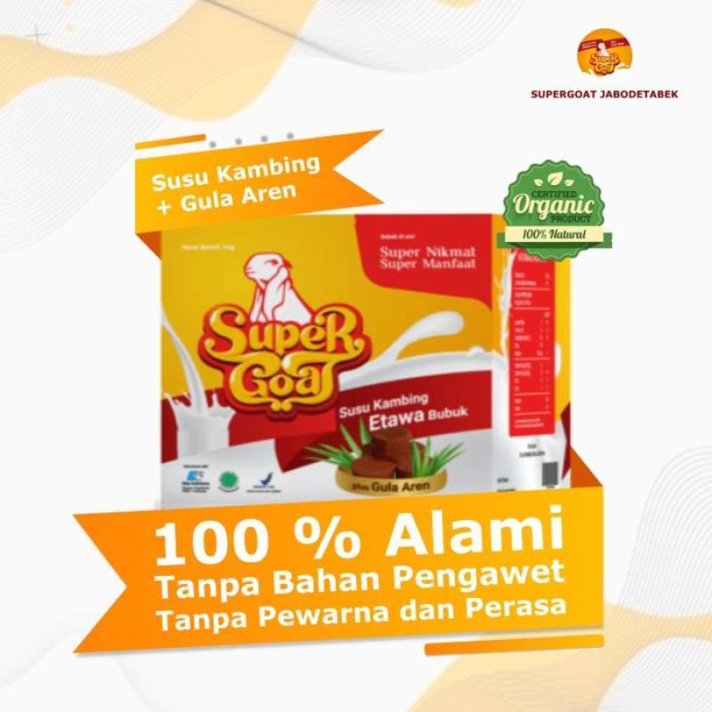 Promo SUPER GOAT [Original] Susu Kambing gula aren /1 Box isi 10 Sachet ...