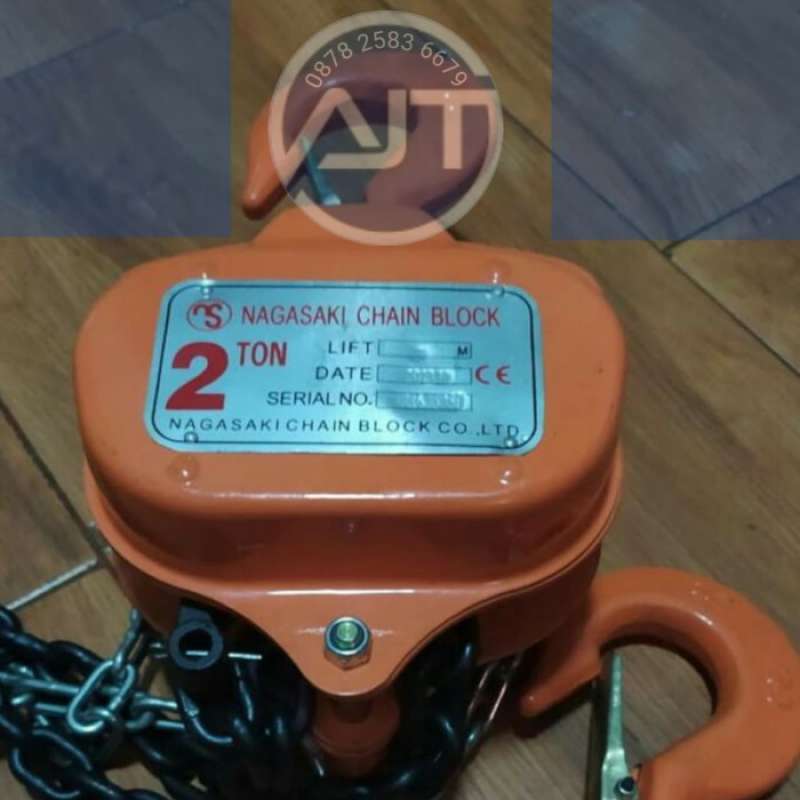 Promo (AJT)NAGASAKI CHAIN BLOCK 2 TON X 5 METER TAKEL NAGASAKI HOIST ...