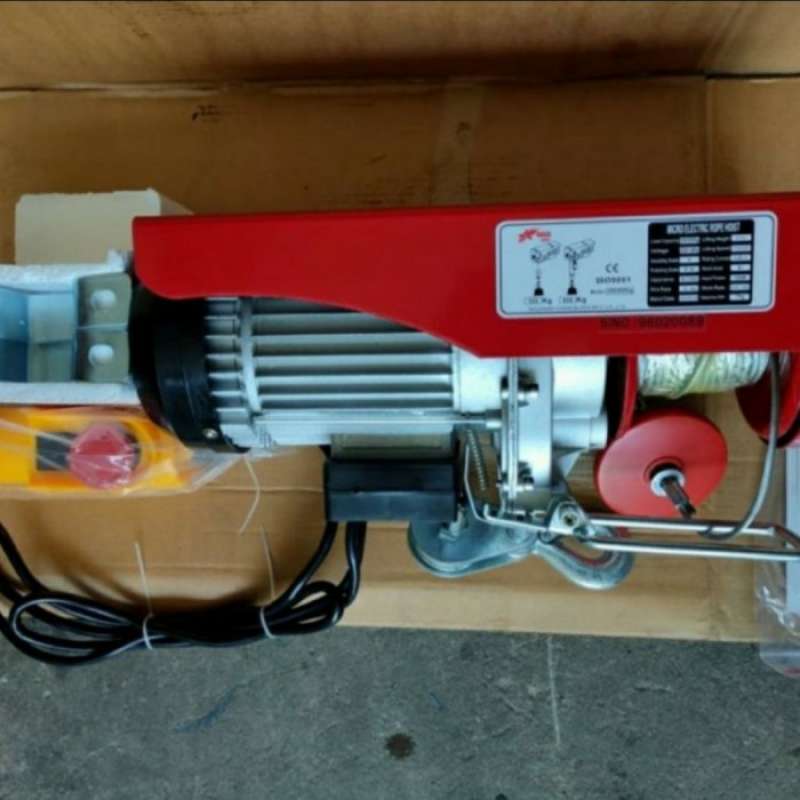 Jual Hoist Mini Katrol Electrick Nagasaki 800 Kg X 12 Meter Katrol ...