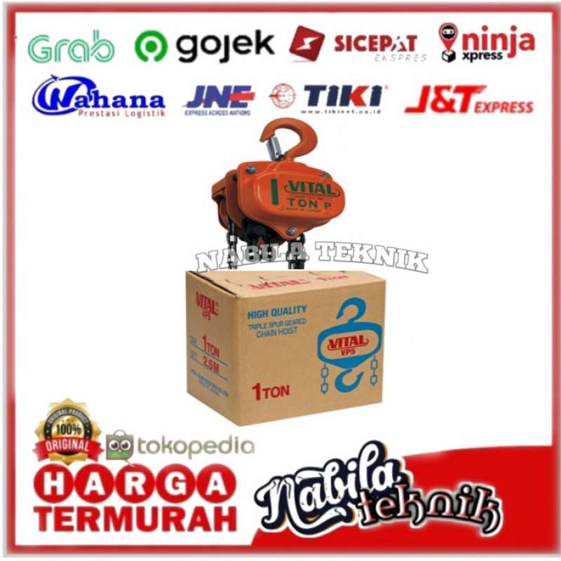 Jual (nbl)chain Block Hoist Vital-vp5 Ukuran 1t × 12m Made In Japan Di ...