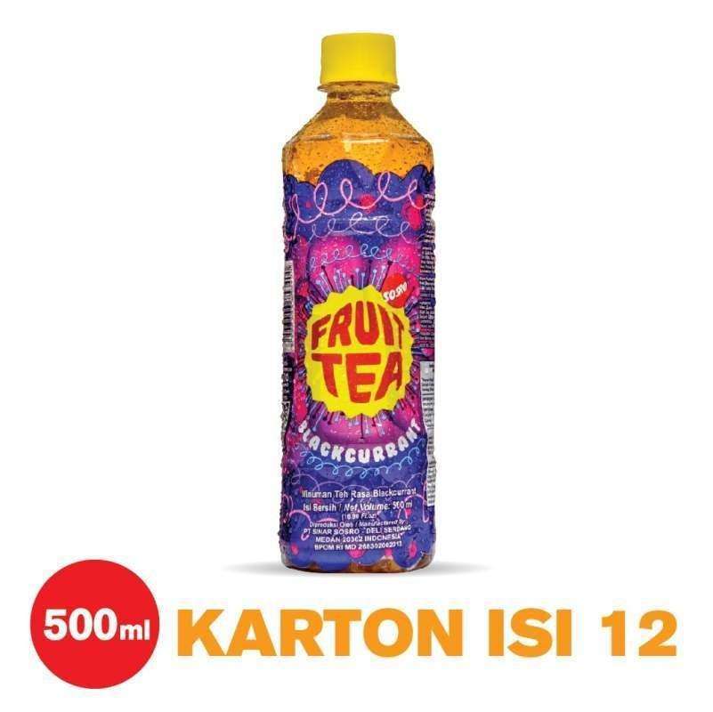 Jual Fruit Tea Sosro Blackcurrant Minuman [500 Ml/ Pet/ 12 Pcs] Di Seller The Sweet Recipe Deals ...