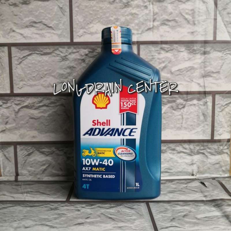 Jual SHELL ADVANCE AX7 MATIC 10W-40 KEMASAN 1 LITER di Seller Longdrain ...