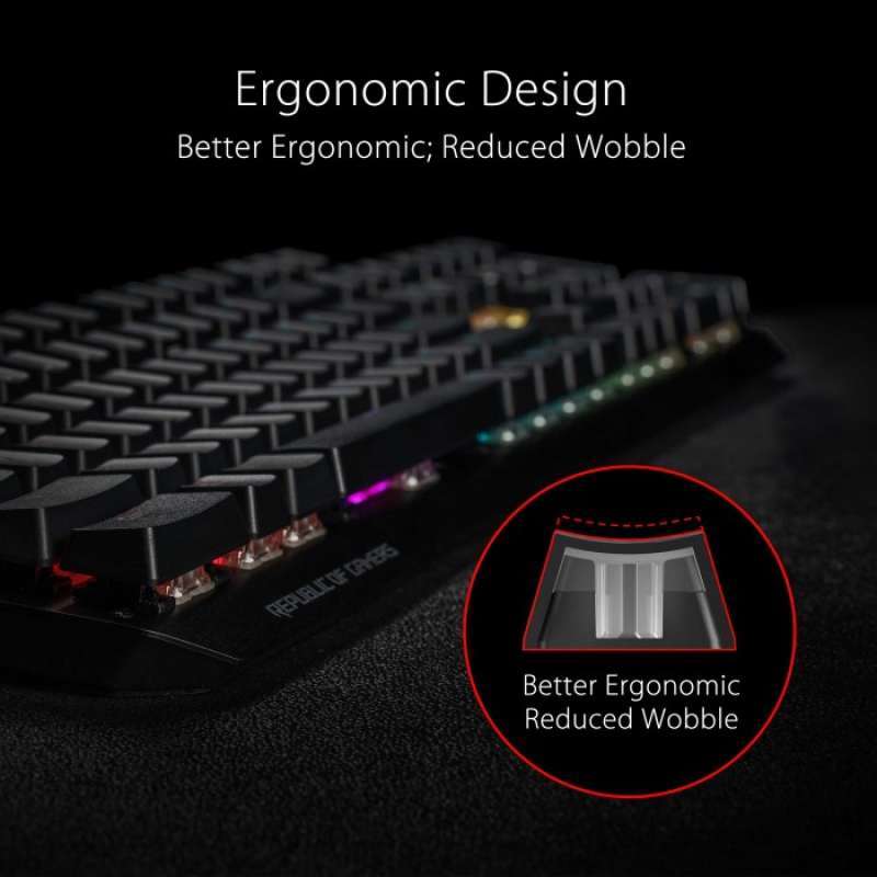 Promo ASUS ROG PBT Doubleshot Keycap Set for ROG NX Switches ...