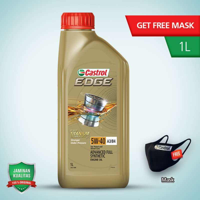 Promo Oli Mesin Mobil Castrol EDGE 5W-40 Kemasan 1L Diskon 23% di ...