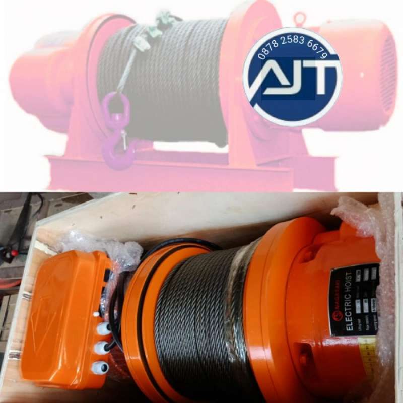 Jual (ajt)electric Winch Hoist 2 Ton X 100 Meter 380 Volt Winch ...