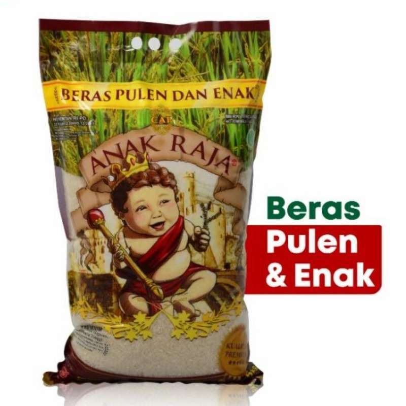 Jual beras anak raja 5kg pulen enak super kepala di Seller ...