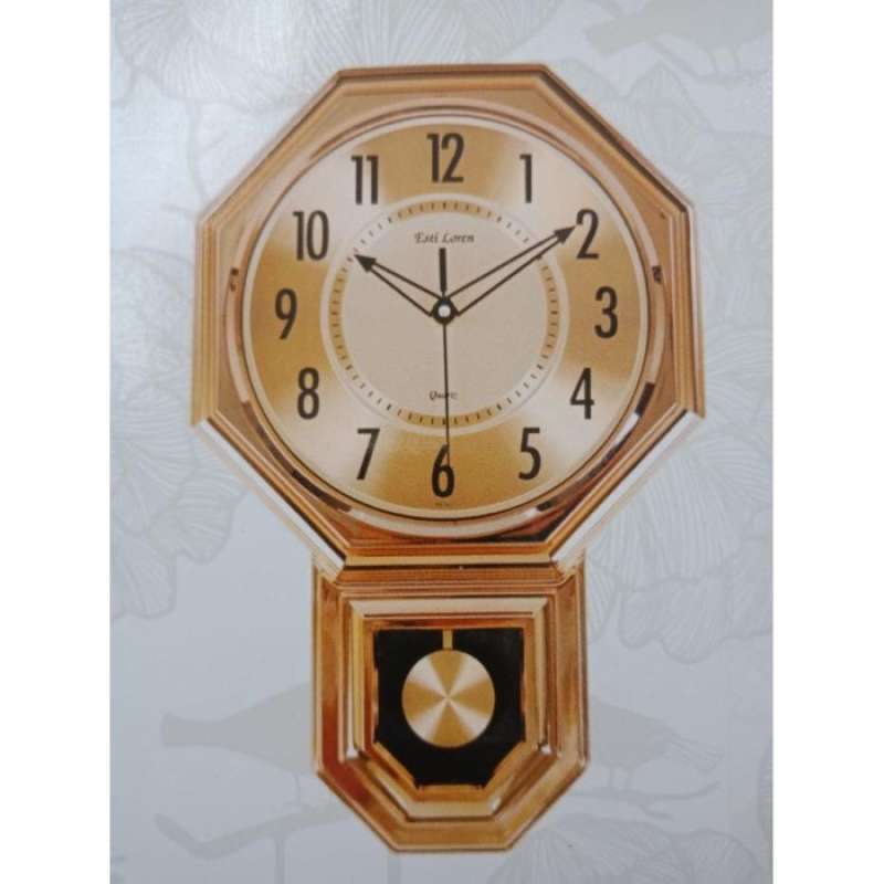 Promo Jam Dinding Bandul EstiLoren Melody Bunyi Musik & Lonceng 12 ...