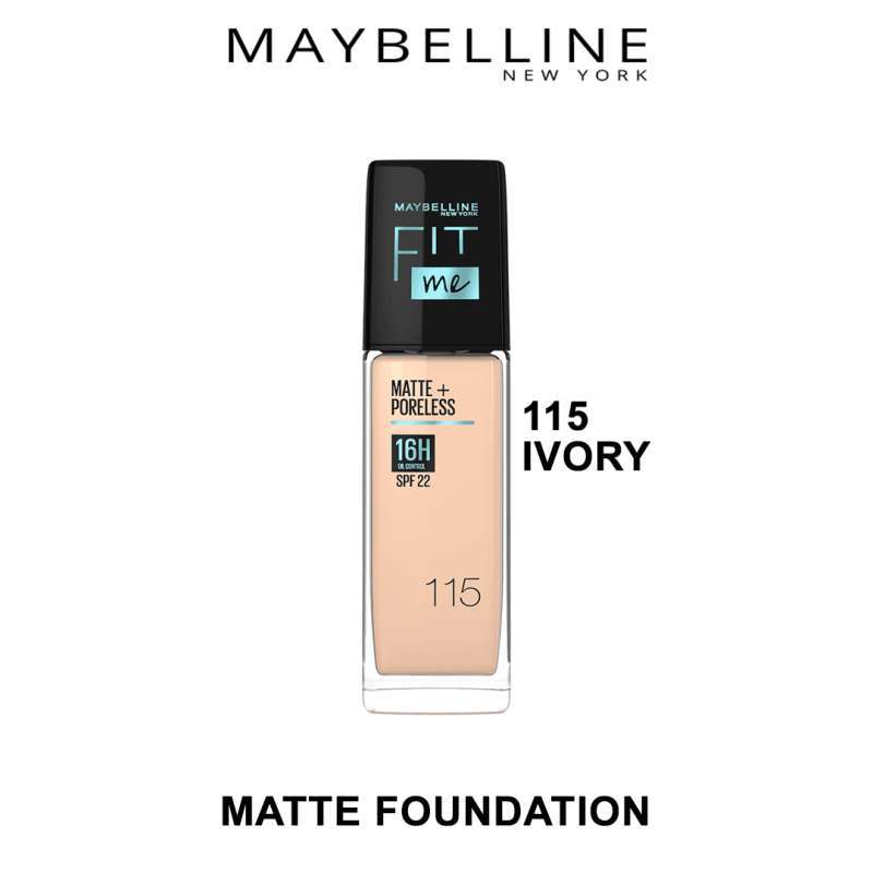 Jual MAYBELLINE FIT ME MATTE + PORELESS LIQUID MATTE FOUNDATION ...