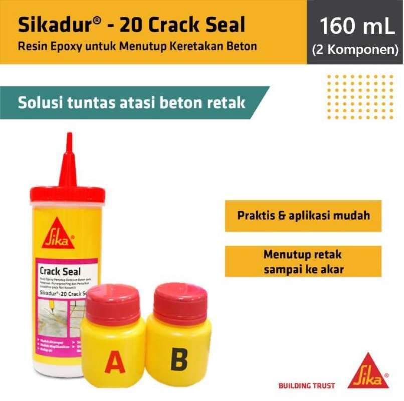 Jual Sika 20 Crack Seal 160ml Repair Retak Atap Beton Elastis di Seller ...