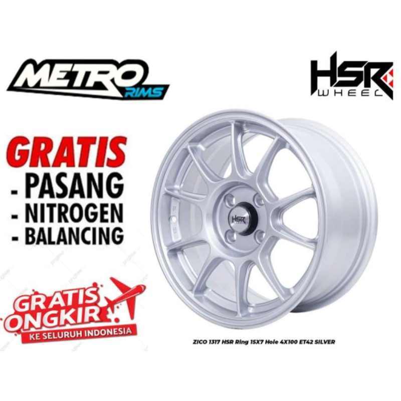Promo VELG HSR R15 COCOK UNTUK JAZZ BRIO YARIS VIOS MOBILIO ESTILO AGYA CITY Diskon 23% di ...