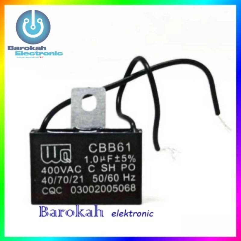 Promo Capacitor kipas Angin 1 uf 400 VAC Kapasitor 1uf 400v FAN Capasitor Diskon 11% di Seller ...