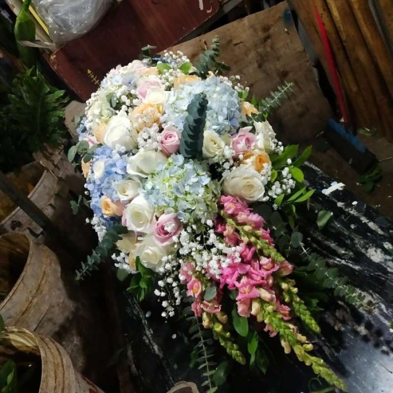 Promo Bunga Vas Meja Oval Bunga Asli Untuk Hadiah/atau Untuk Ucapan ...