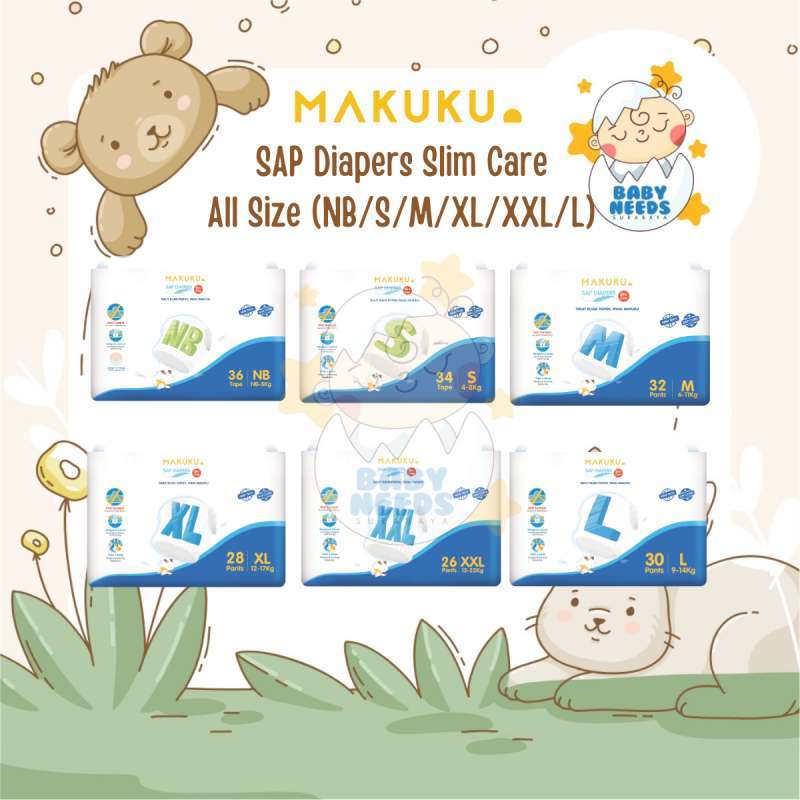 Promo Makuku Sap Diapers Slim Care Diskon 34% Di Seller Baby Needs ...