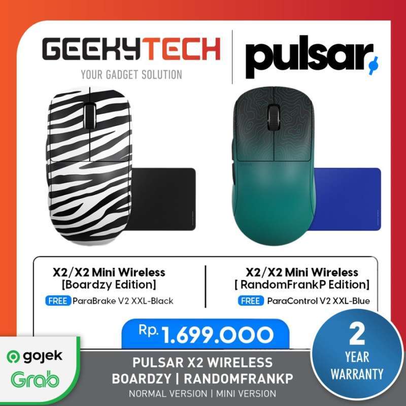 Jual Pulsar X2 / X2 Mini Wireless Gaming Mouse Boardzy / Randomfrankp ...